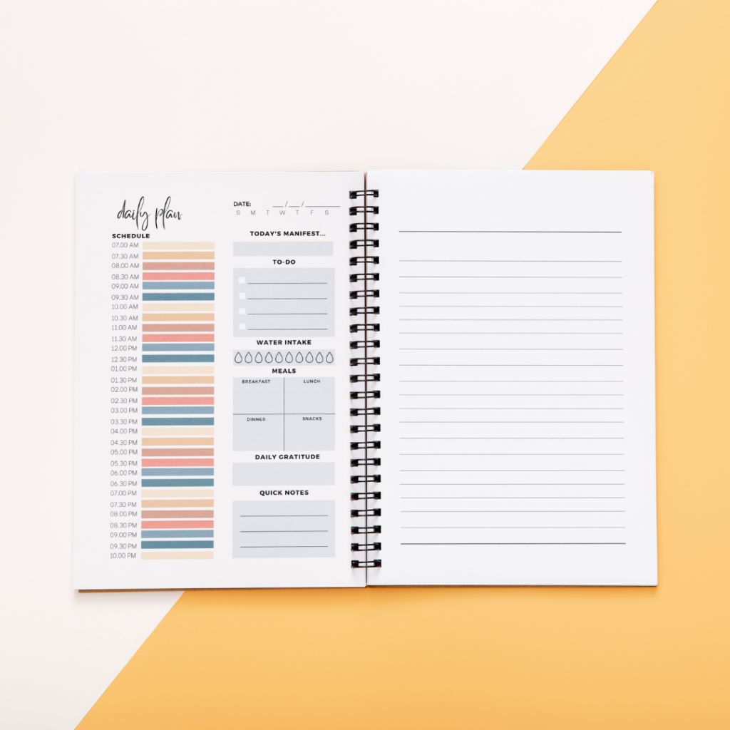 Antique White Daily Personalised Planner - Valenna